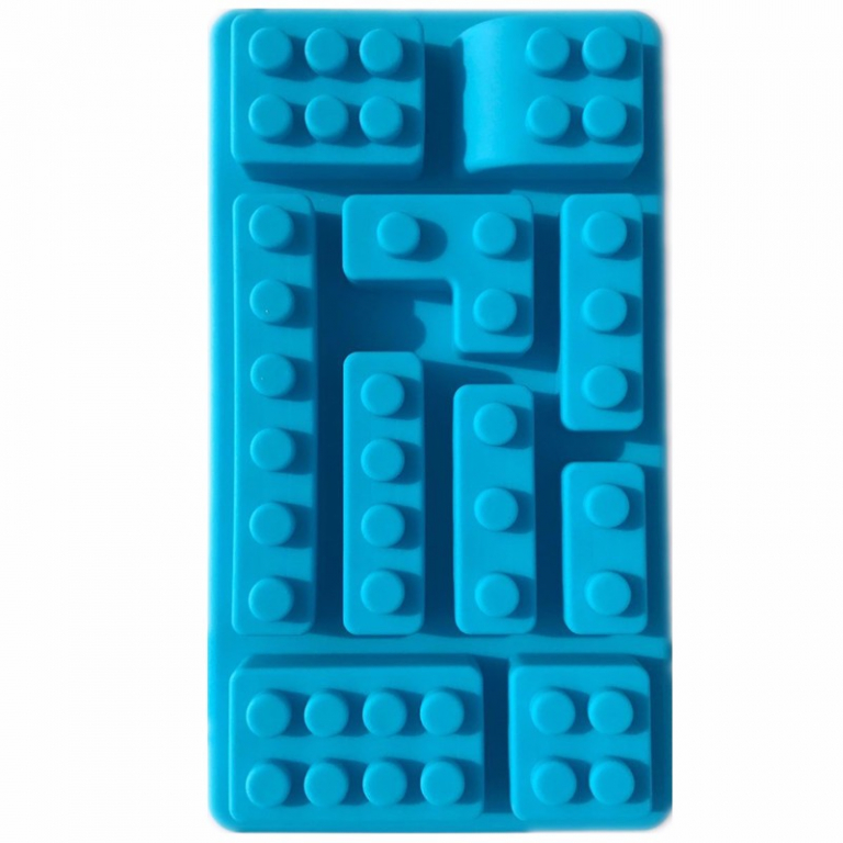 10 Bitar Klossform Lego Silikonform Form Sugarpaste Bakform - BakeCake