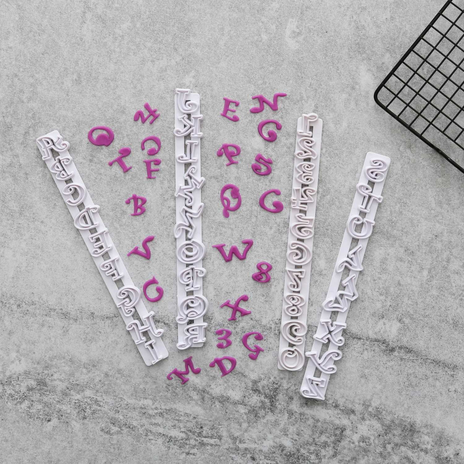 Bokstäver Siffror Chunky Funky Tappits Alfabetet Stämpelset Utstickare ...