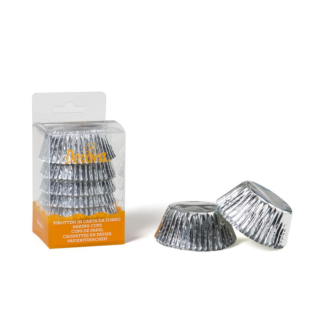 Muffinsformar Silver Folierade 60 st Cupcakes Muffins Formar - Decora ...