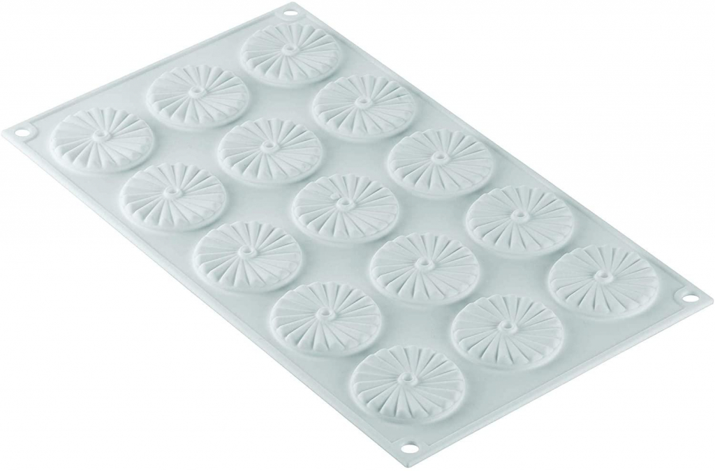 15 Discs Spiral Silikonform Mousseform Chokladform I Plisse - BakeCake