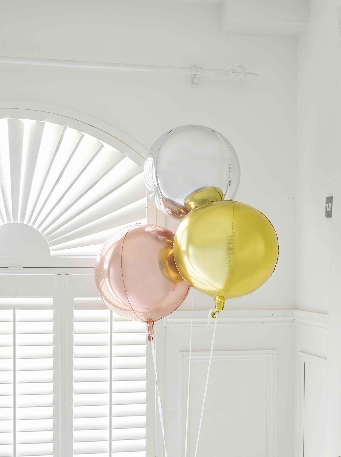 Guld Klotballong - Metallic Orb Balloon - BakeCake