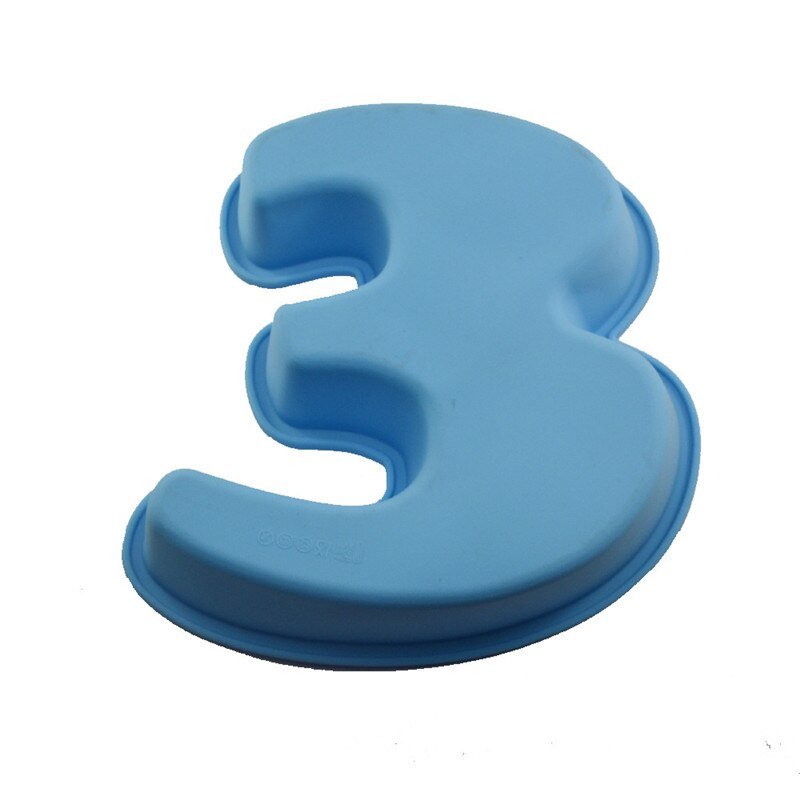 Siffran 3 Siffertårta Liten Sifferform Silikonform Nummer Nummertårta ...