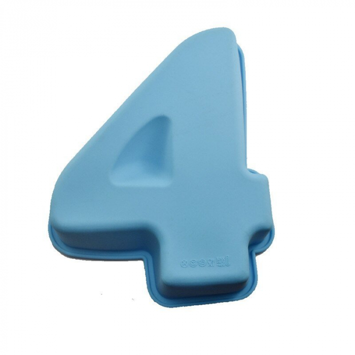 Siffran 4 Siffertårta Liten Sifferform - BakeCake