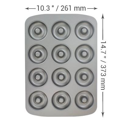 Bakplåt för Mini Munkar, 12 st - PME Minimunkar Donuts Donut Pan - BakeCake
