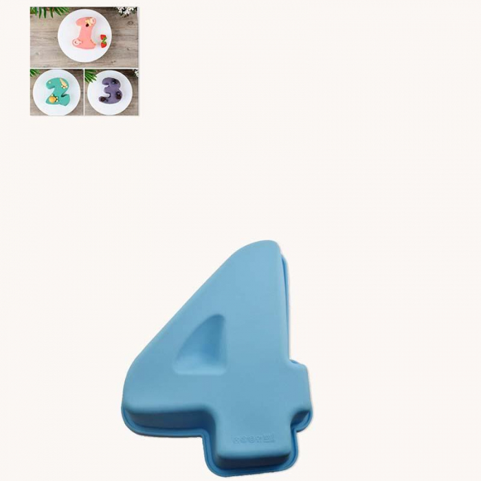 Siffran 4 Siffertårta Liten Sifferform - BakeCake