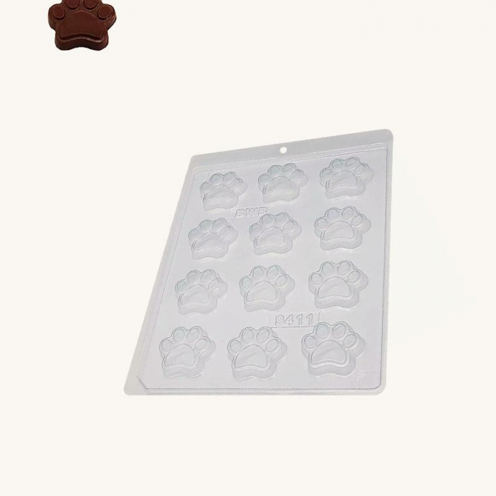 BWB Simple Mold - Bombom Pata De Cachorro 9411 - Pralinform Hundtassar ...